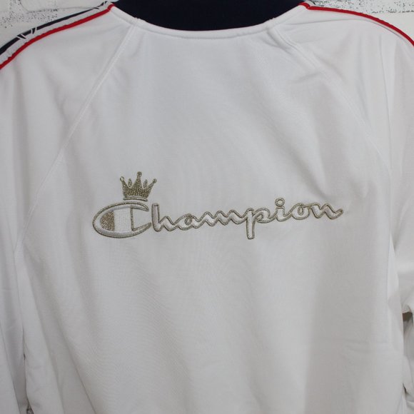 Champion | Tops | Champion White Track Jacket Nwt | Poshmark